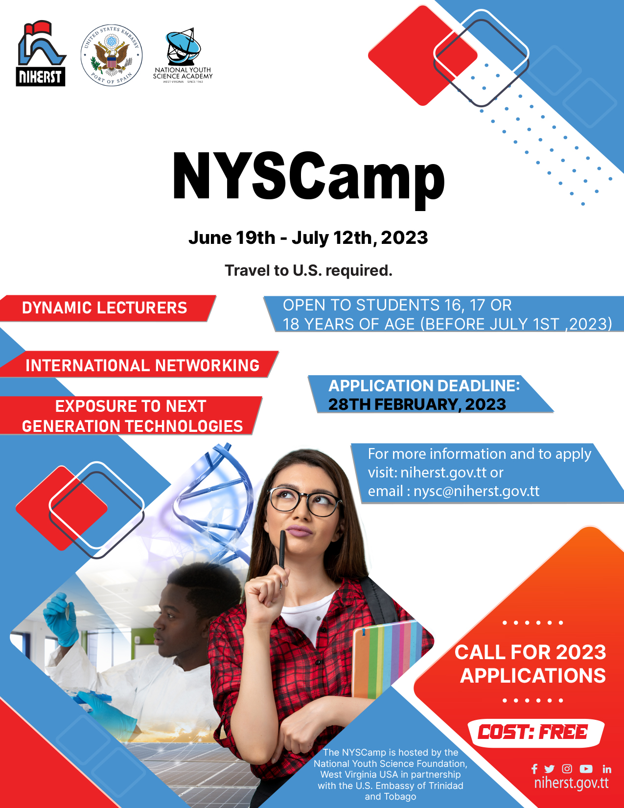 NIHERST | NYSCamp Scholarships