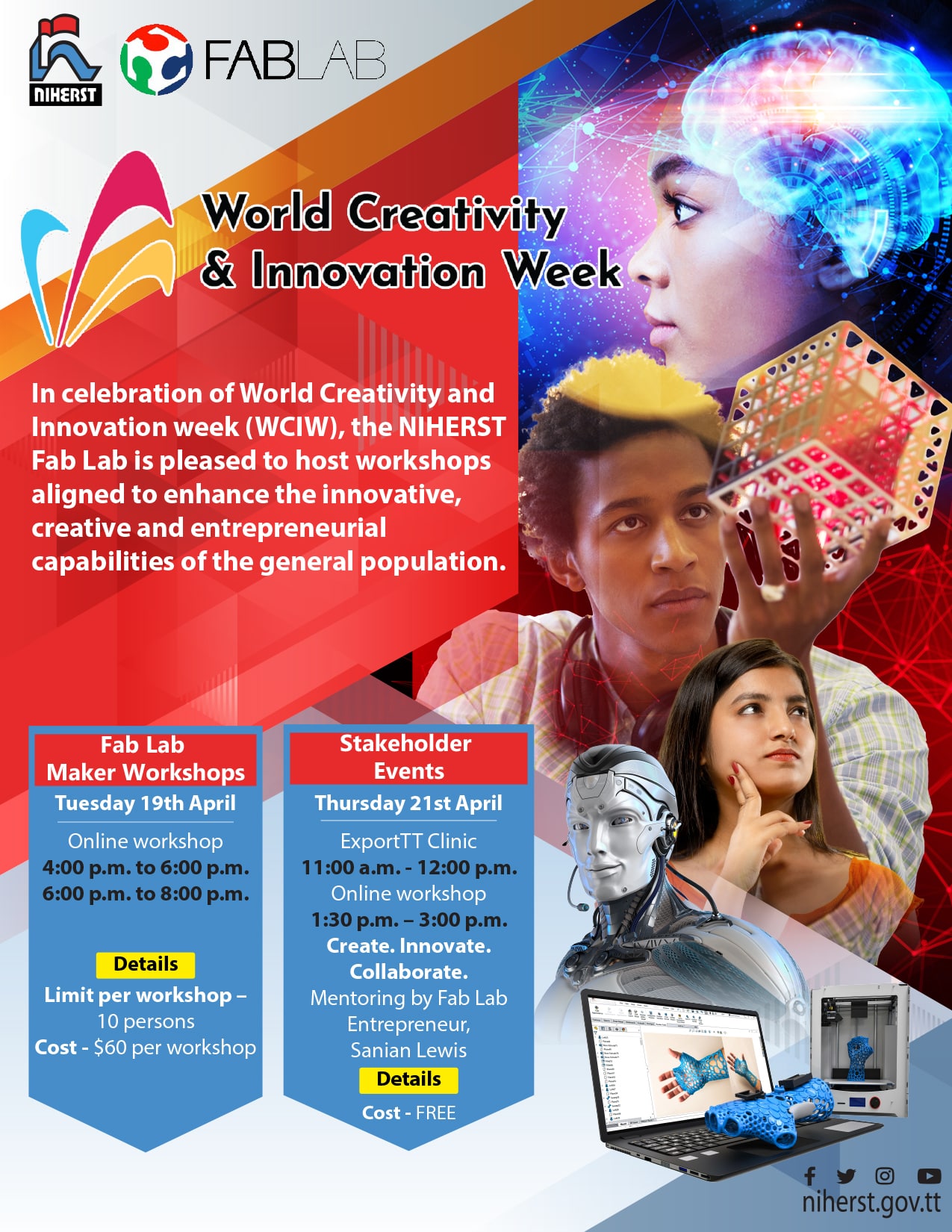 NIHERST | World Creativity and Innovation Week 2022