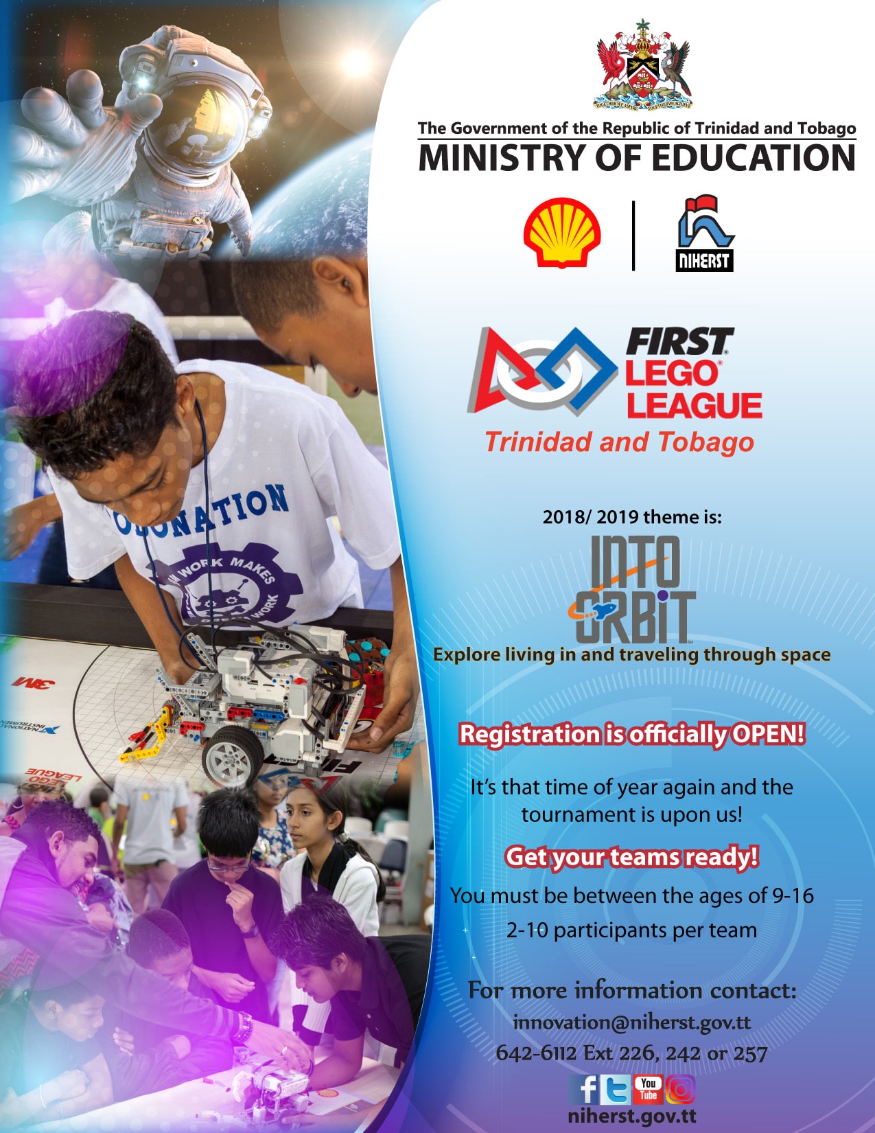 NIHERST and SHELL hosts FLL Championships