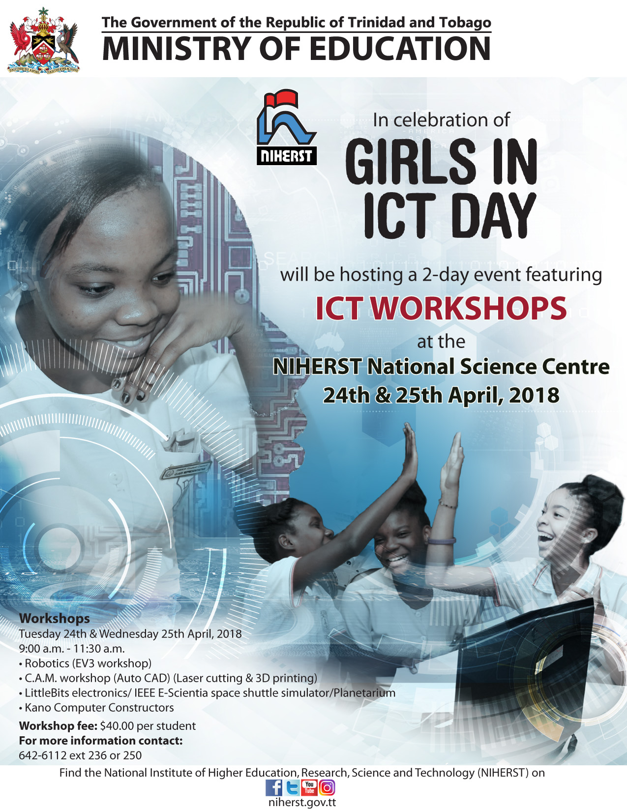 NIHERST | Girls In ICT